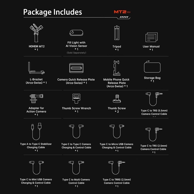 Suport magnetic pentru filmare inteligenta Hohem MT2 KIT design ultra ...