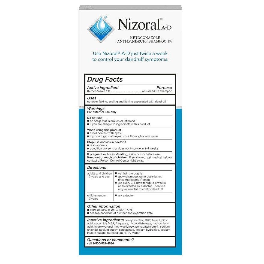 Sampon, Nizoral, USA, Ketoconazol, pentru dermatita seboreica ...