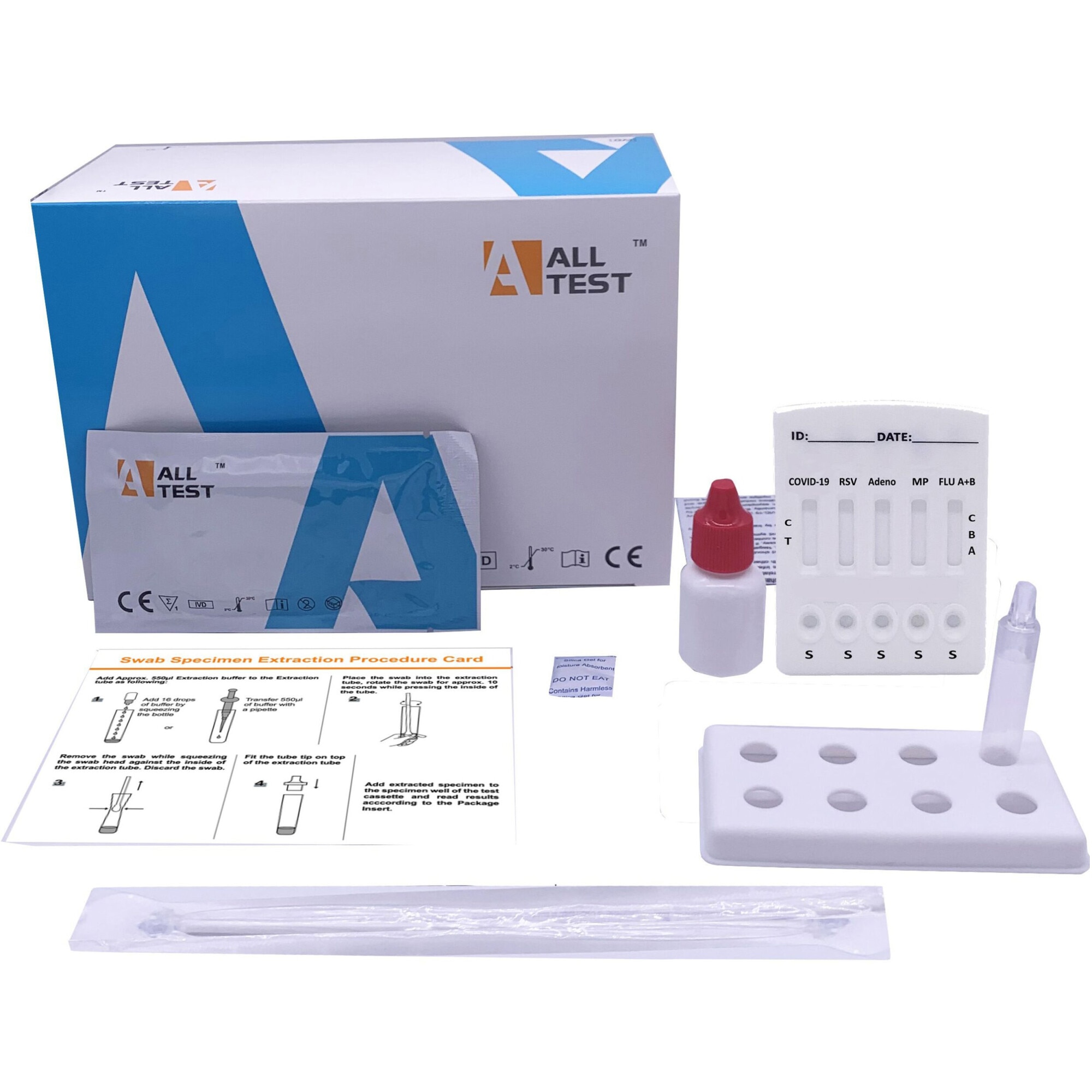 Test Rapid Combo 6in1, Gripa A+B, COVID-19, RSV, Adenovirus și ...