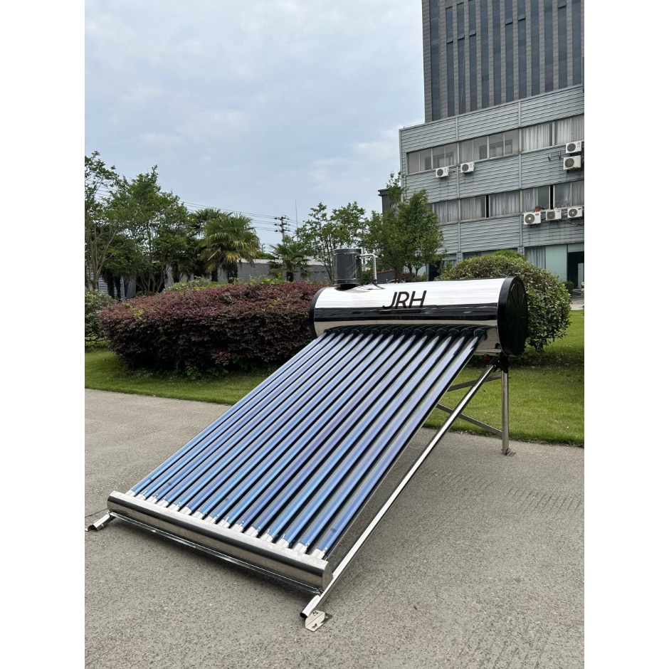 Panou solar apa calda JRH, inox, 150 Litri, 15 tuburi vidate, suport ...