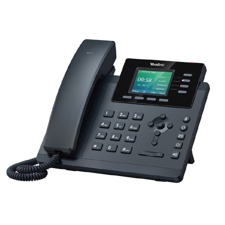 Telefon cu fir Yealink T34W, HD Audio, Wi-Fi Dual Band, USB 2.0 ...