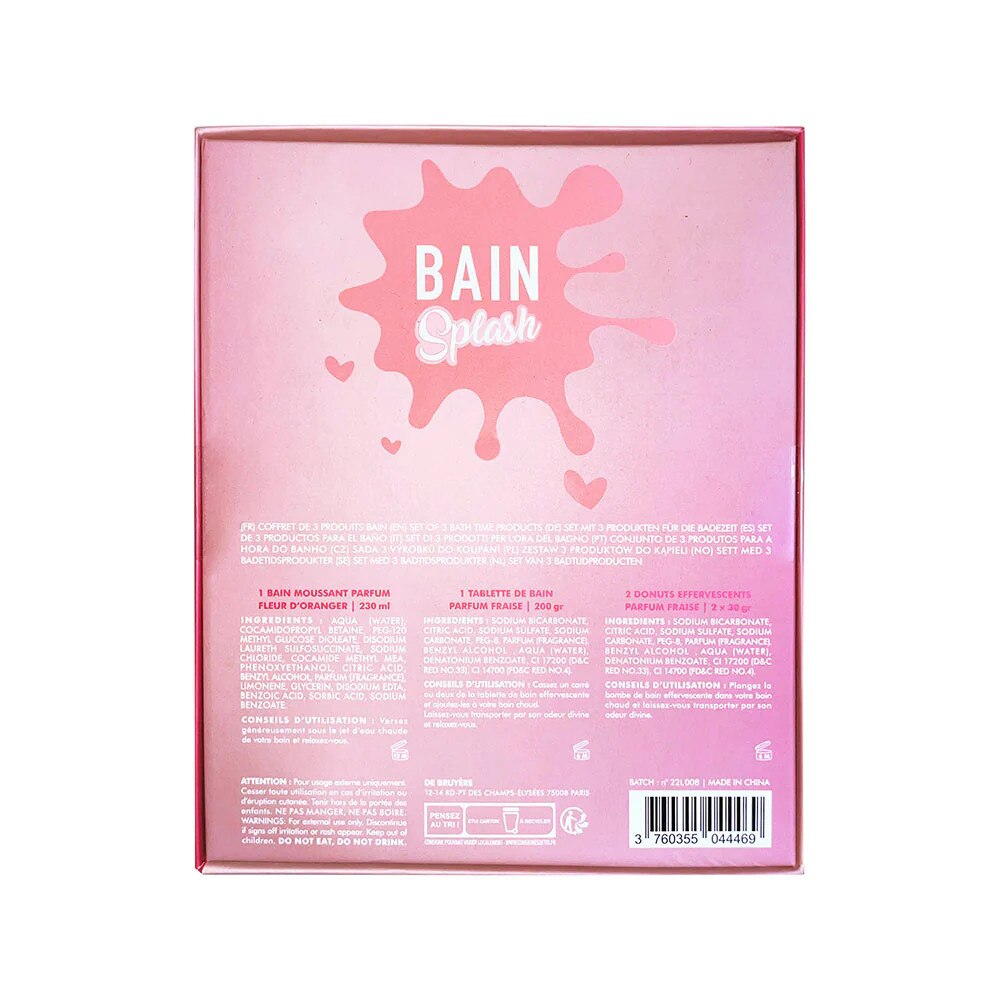 Set cadou Splash Bath, spuma de baie, tableta si inimi efervescente ...