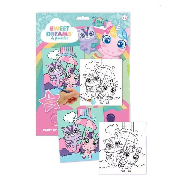 Unicorn cu multe seturi de vopsea de colorat - eMAG.ro