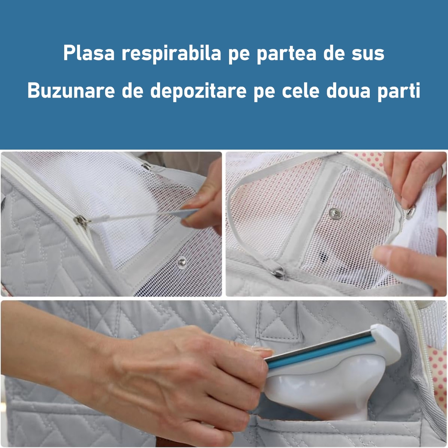 Geanta pentru transport animale mici, BYONDSELF®, Cu Sac de Gunoi ...