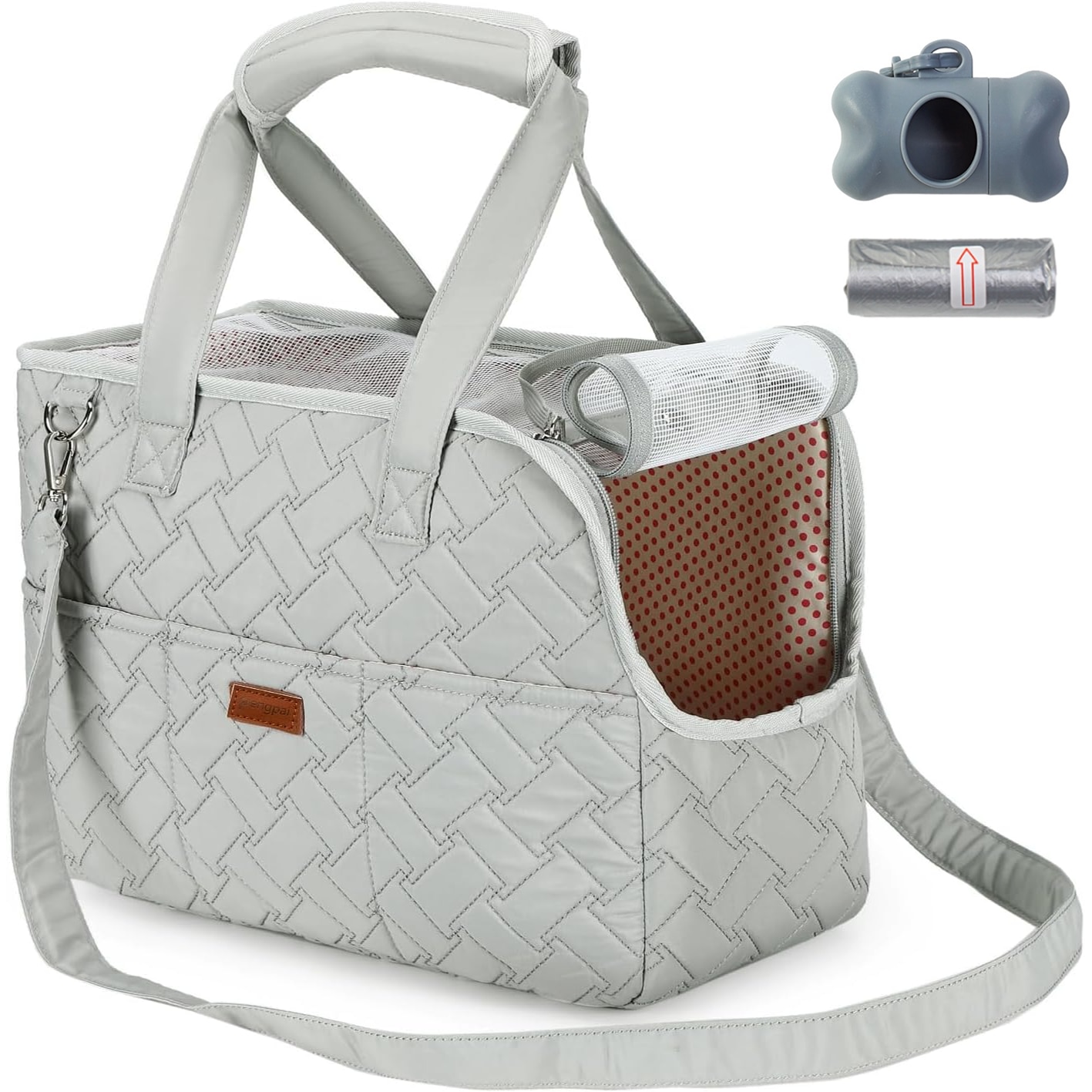 Geanta pentru transport animale mici, BYONDSELF®, Cu Sac de Gunoi ...