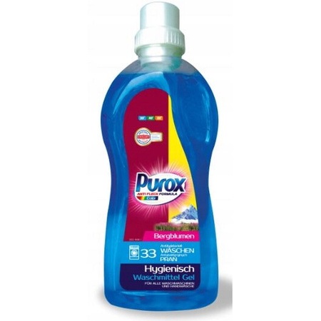 Detergent rufe Purox, gel, pentru culori, 1l - eMAG.ro