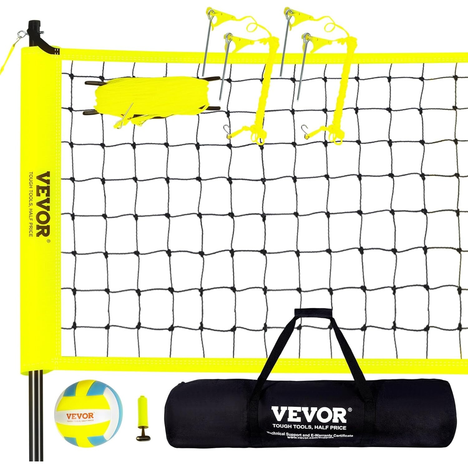 Set fileu volei, plasa pentru volleyball/badminton 9.7m x 2.4m ...