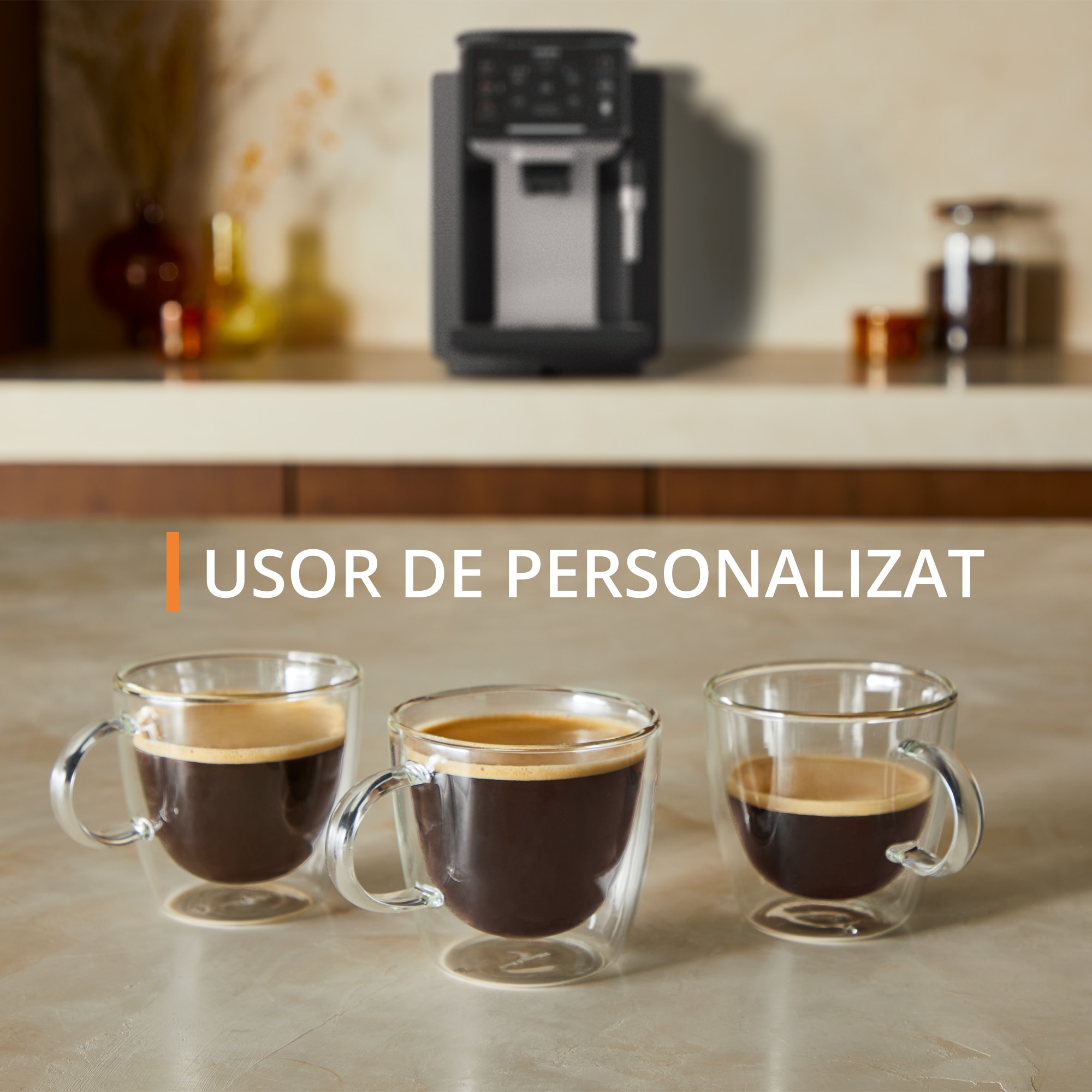 Espressor automat Krups Sensation EA910A10, 1450W, 5 retete, ecran ...