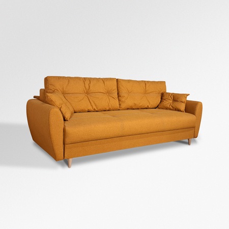 Canapea extensibila Olivia 140, Iza, pat, saltea arcuri Relaxa, lada ...