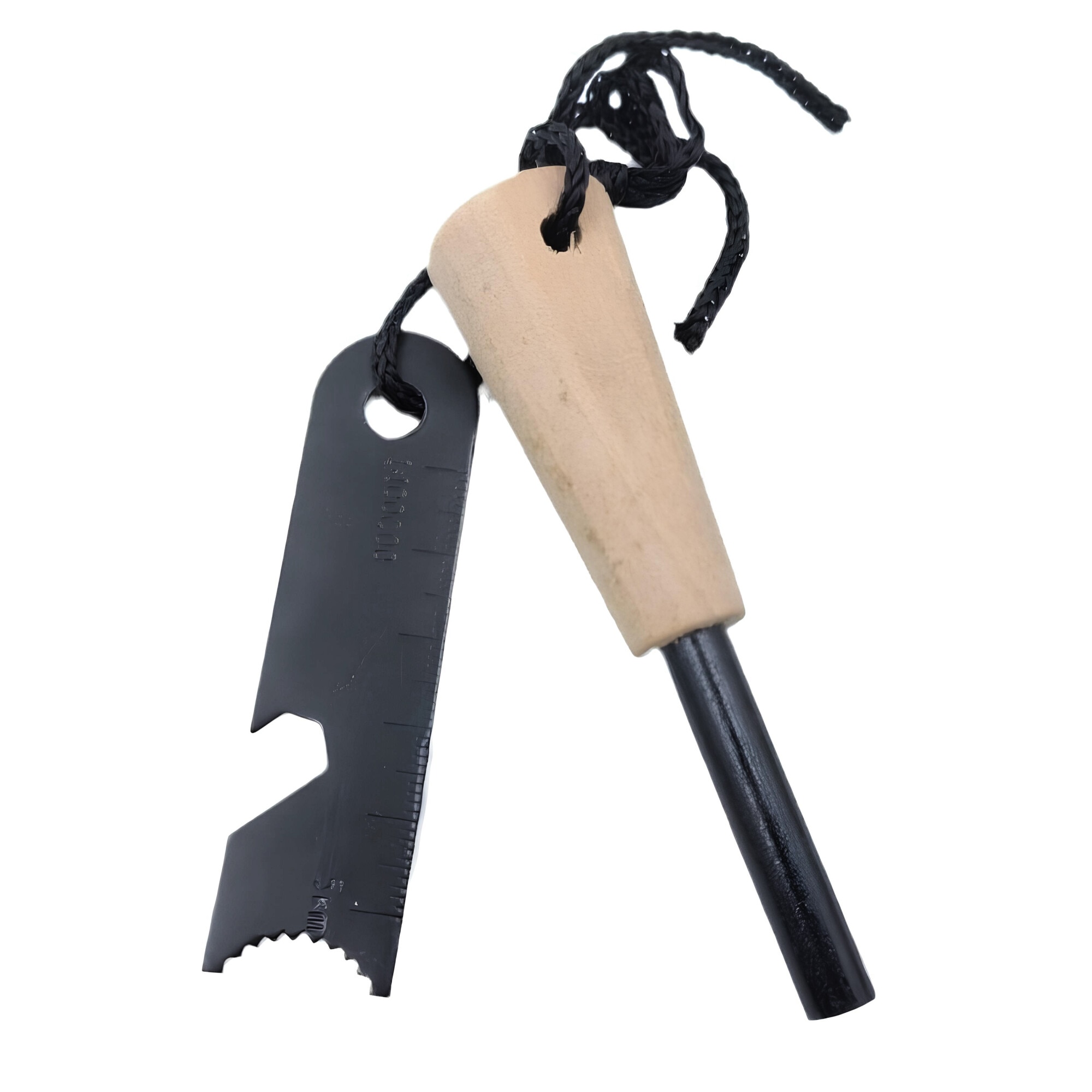 Cremene si amnar, Magneziu, Maner Lemn, 5 in 1, Camping, Deschizator ...
