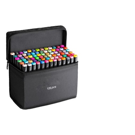 Set 120 Carioci Profesionale pentru Copii eBA®, Markere Multicolore cu ...
