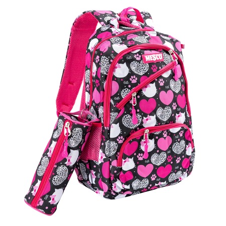 Ghiozdan scoala Mesco, Hello Kitty, 4 compartimente si penar ...