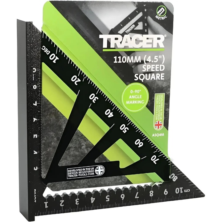 TRACER ASQ4M echer rapid 110 mm - aluminiu, compact pentru masuratori ...