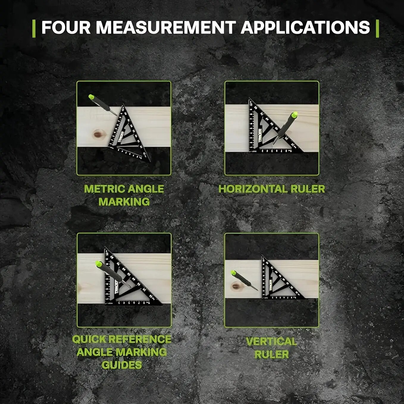 TRACER ASQ4M echer rapid 110 mm - aluminiu, compact pentru masuratori ...