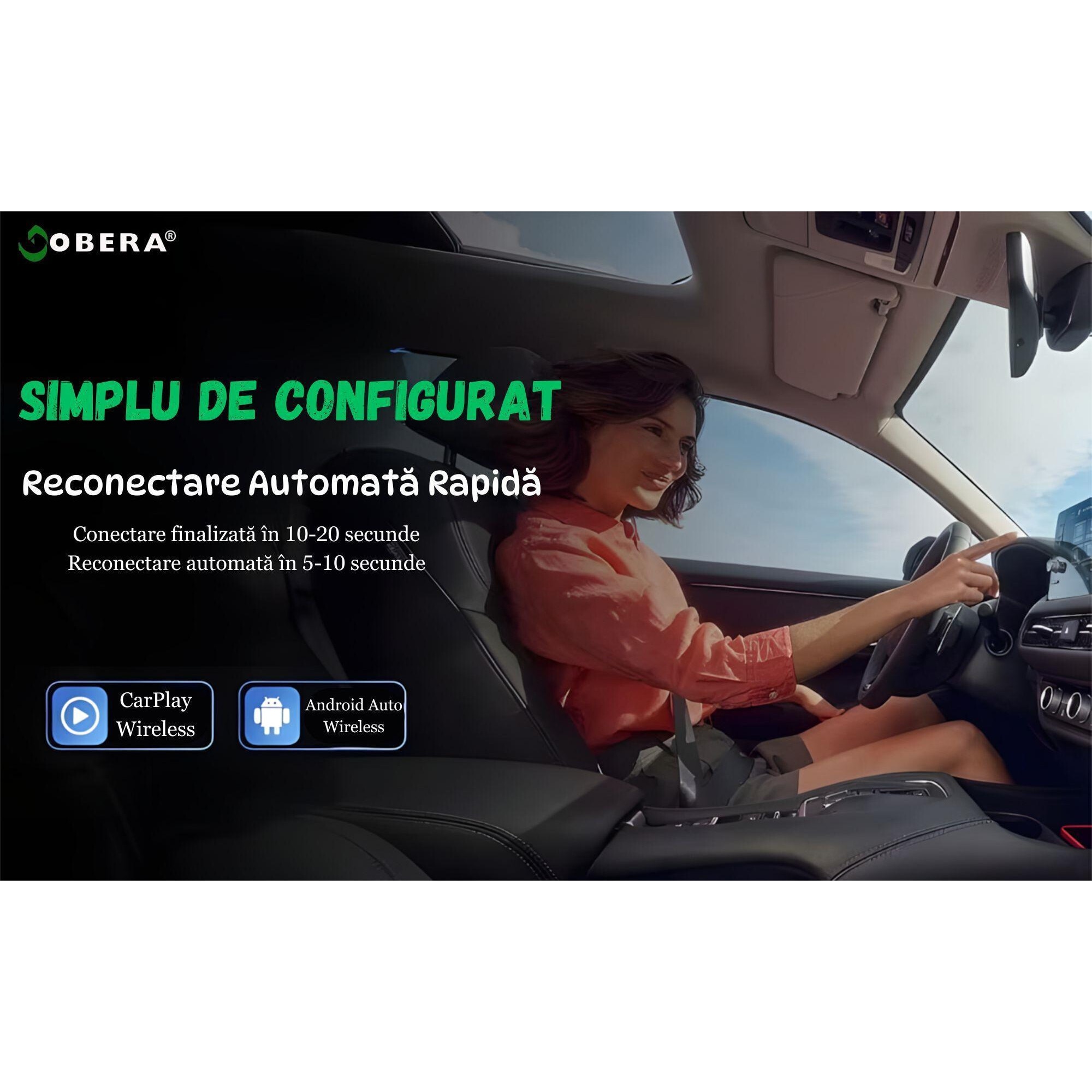 goBERA® 2 в 1 безжичен адаптер за кола, За автомобили с фабричен ...