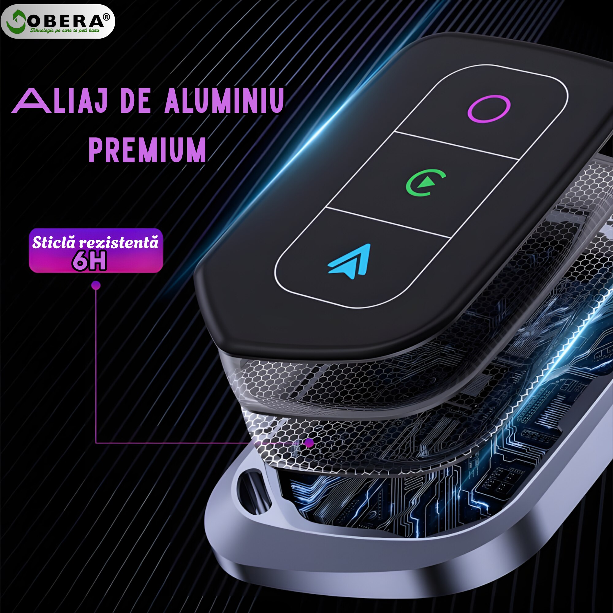 Adaptor Auto Wireless 2 in 1 goBERA®, Pentru masini cu Carplay/AndroId ...