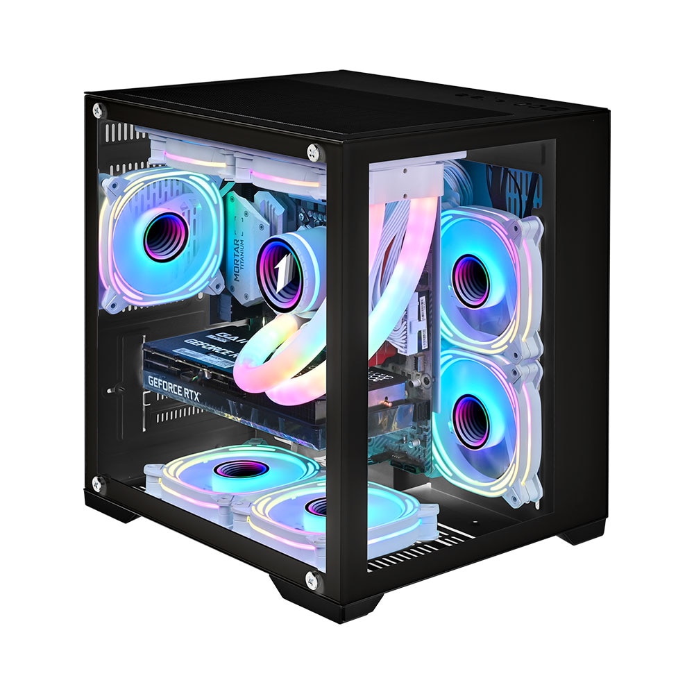 Sistem PC Gaming 1stPlayer® cu Intel® Core™ i5 14400F Raptor Lake 4.7 GHz, 32GB DDR5, SSD 1TB M ...