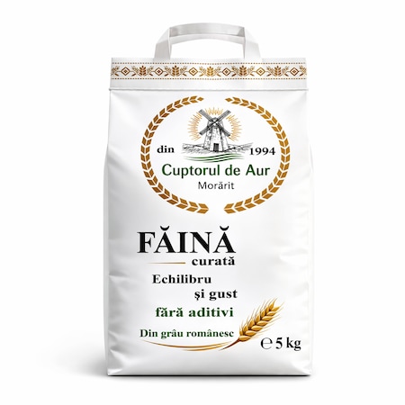 Faina INTEGRALA de grau tip 1350, Cuptorul de aur, punga 5 kg - eMAG.ro