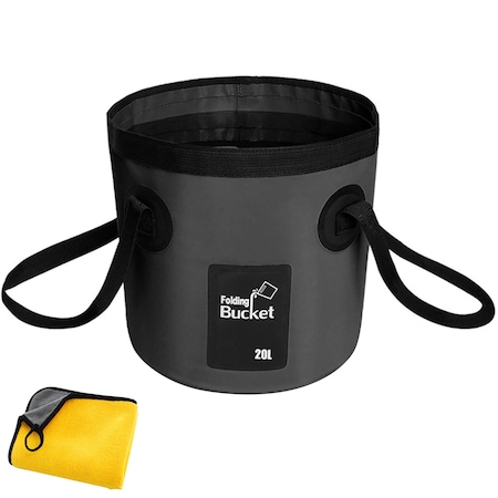 Galeata Pliabila Pentru Camping, Zggzerg, 20L, Cu maner, Impermeabila ...