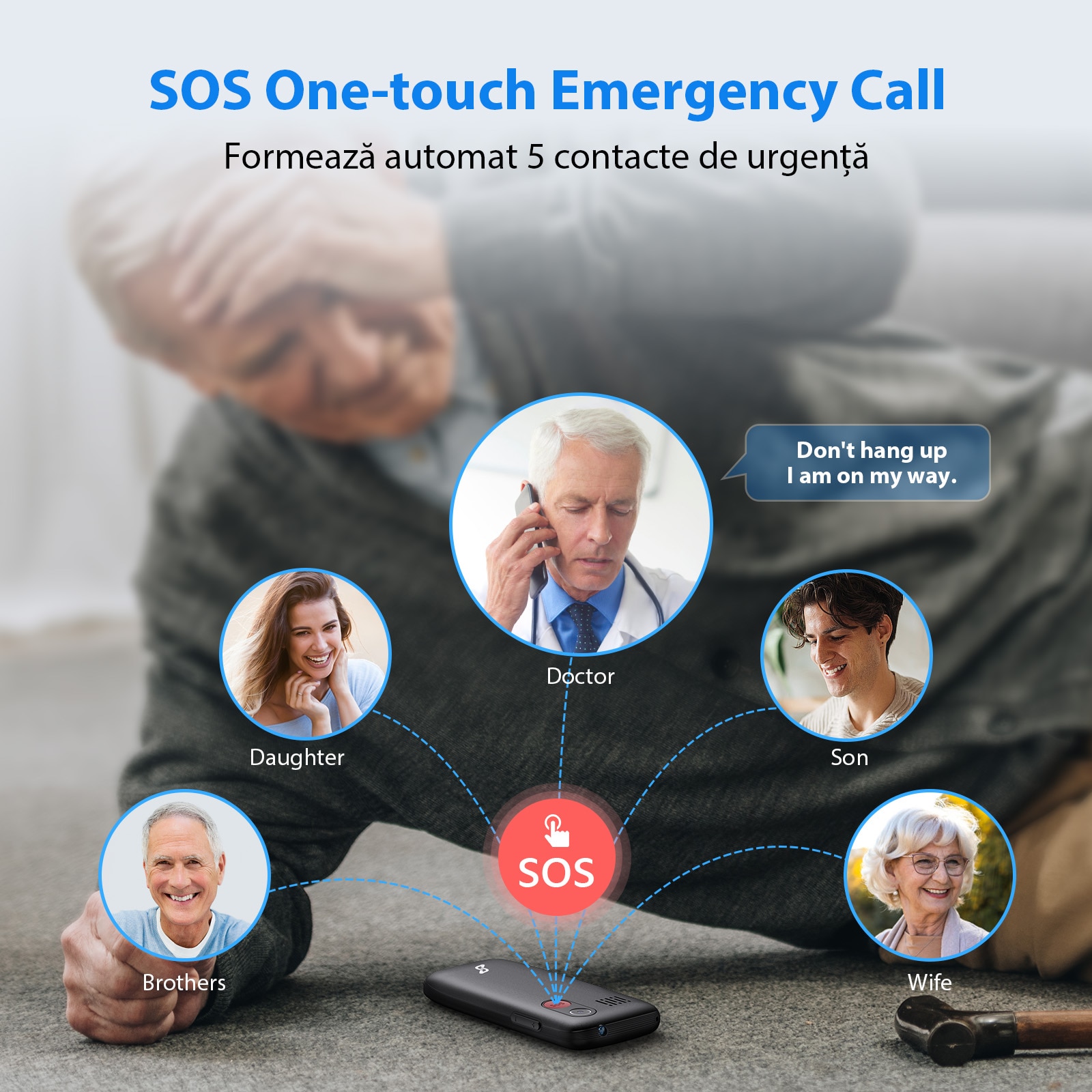 SweetLink S2 Plus Telefon mobil pentru seniori, meniu in limba Romana ...