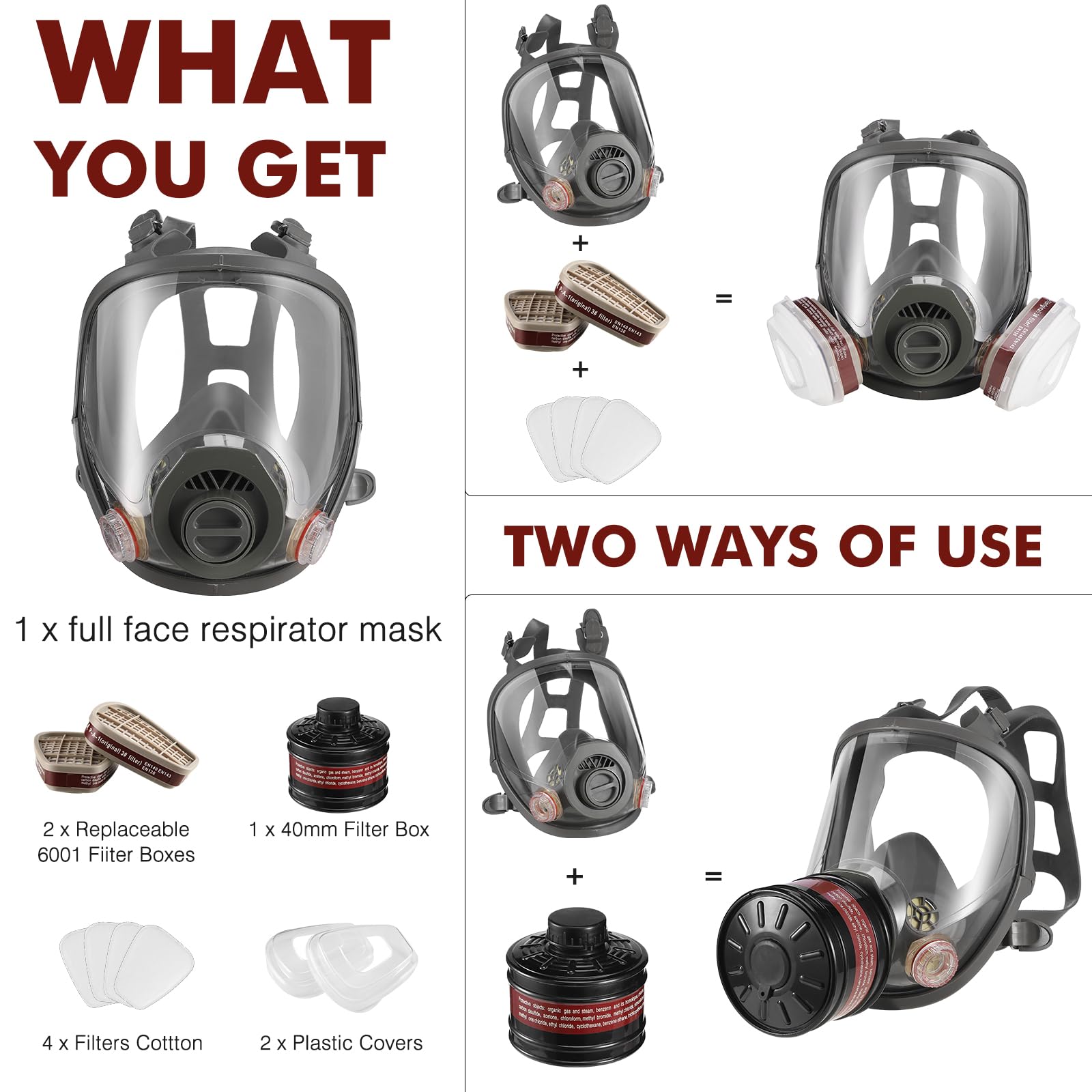 Masca de gaze, Masca de protective respiratorie, filtru carbon active ...