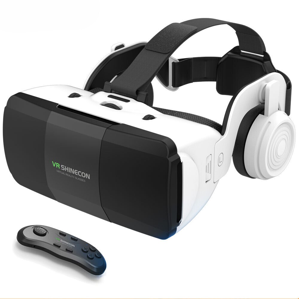 Ochelari VR 3D, Realitate Virtuala, Lentile Acril, Casti, Gamepad ...