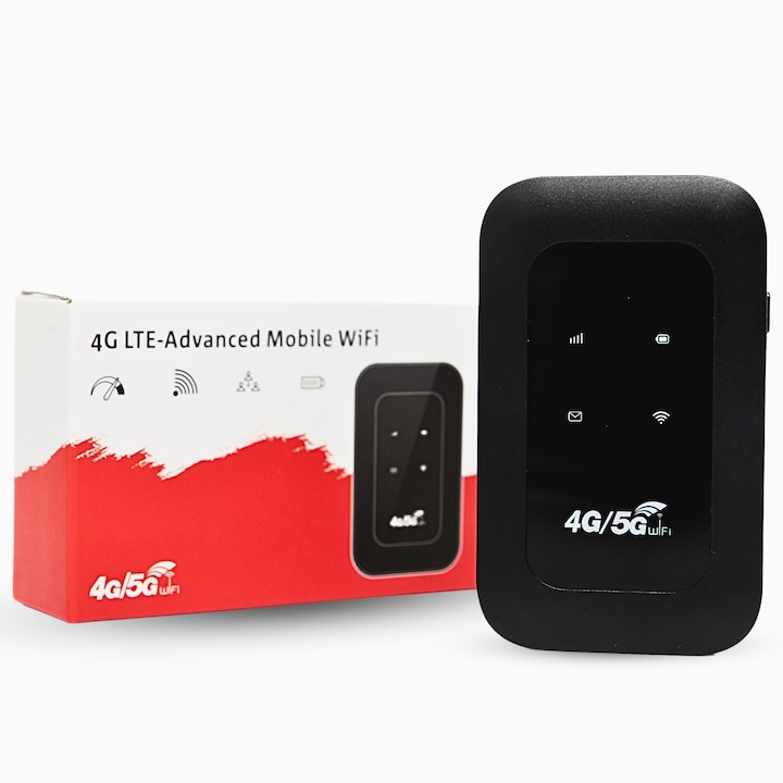 Router WiFi 2G/3G/4G, Cumparaturescu, cu slot SIM pentru cartela ...