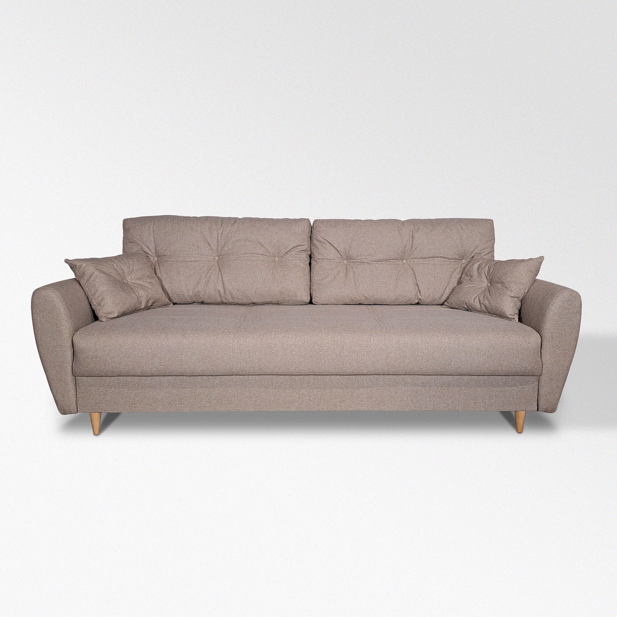 Canapea extensibila Olivia 140, Iza, pat, saltea arcuri Relaxa, lada ...