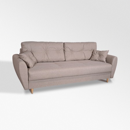 Canapea extensibila Olivia 140, Iza, pat, saltea arcuri Relaxa, lada ...