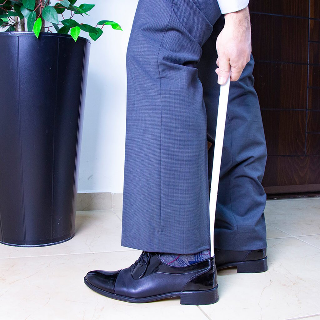 Incaltator lung pentru pantofi, gri inchis, 51.3 cm - eMAG.ro