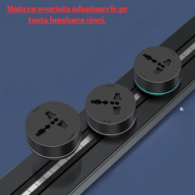 Sina 60cm cu 5 prize modulare 16A 2 X USB, 2 X Suko, 1 X Universala ...