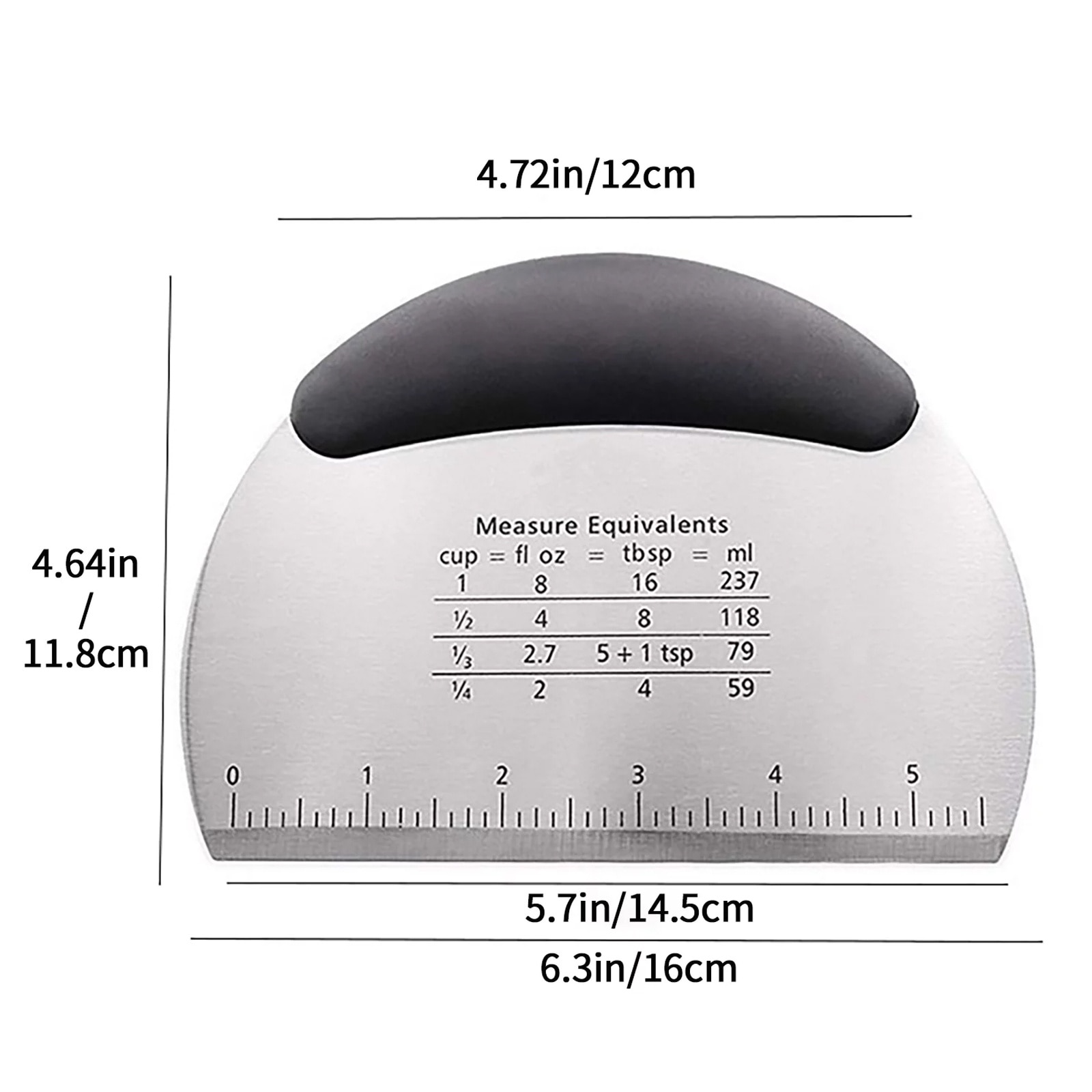 Set 4 Spatula pentru taiat aluat, Hggzeg, Cu maner plastic, Ergonomica ...