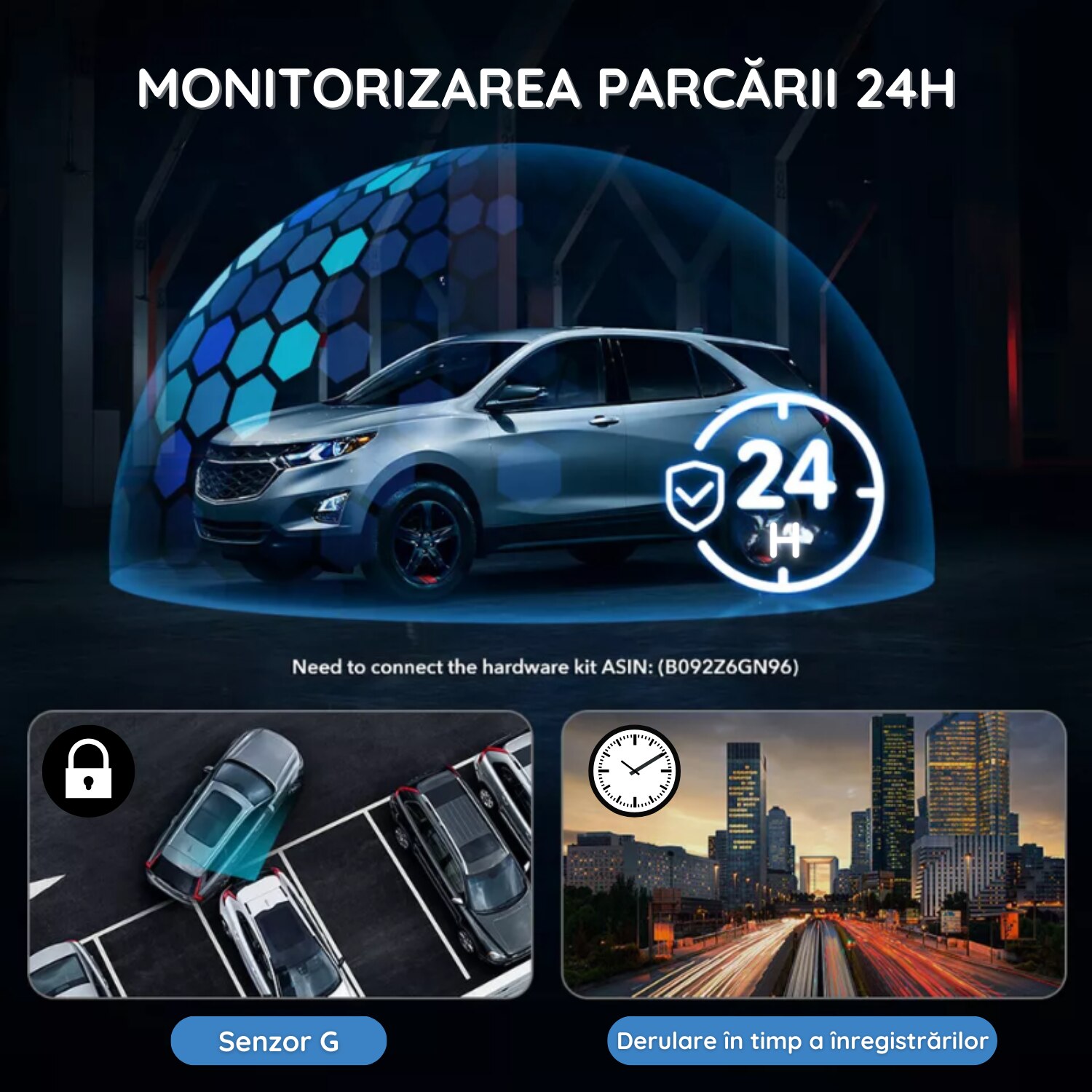 Camera Video De Bord Auto, IMODIX®, Camera Marsarier, 4K UHD, Rezolutie ...