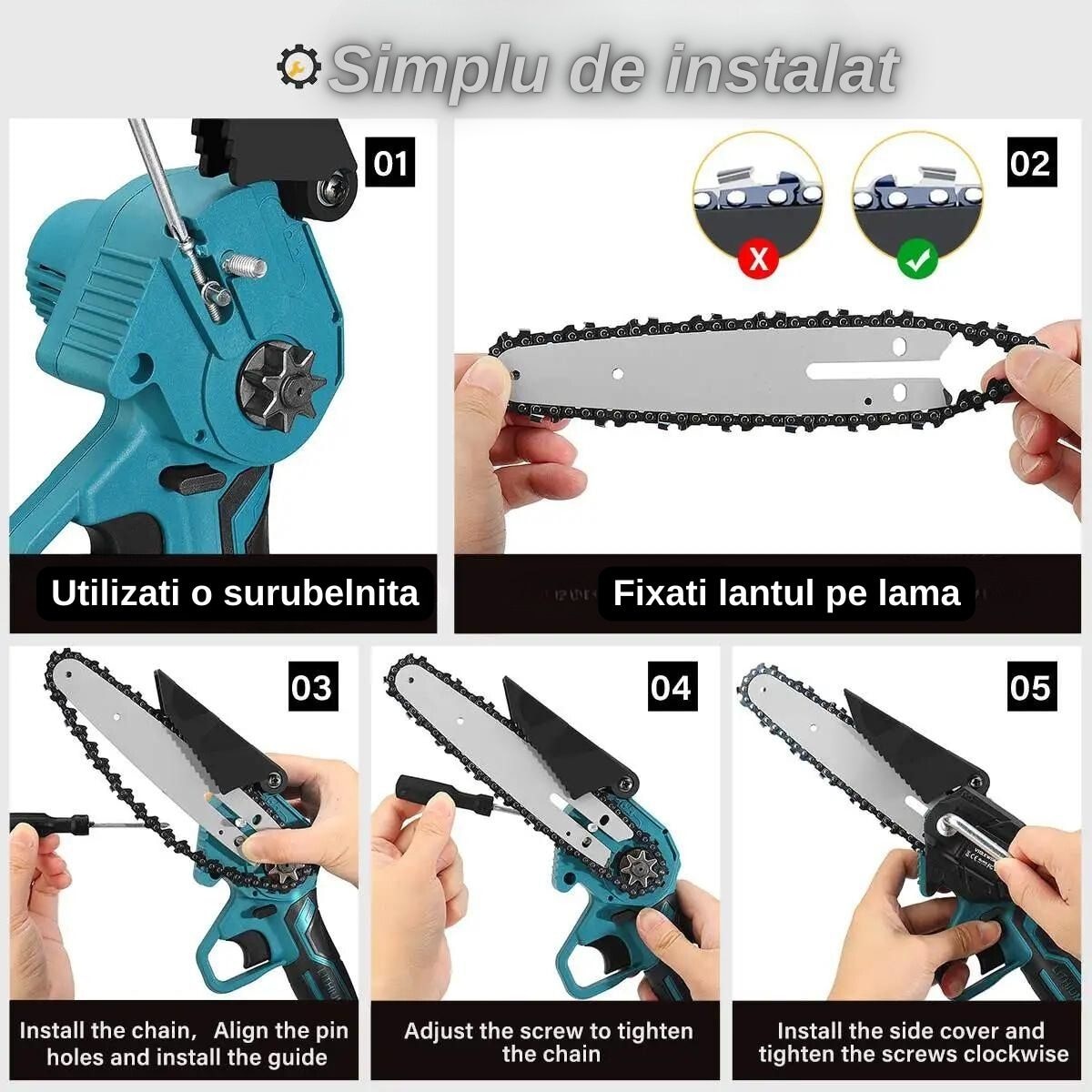 Fierastrau Electric Fara Fir, cu o Mana, pentru Prelucrarea Lemnului ...