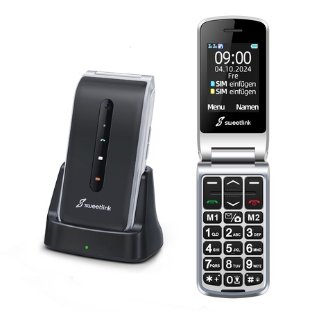 SweetLink F1 Plus Telefon mobil pentru seniori, taste mari, meniu in ...