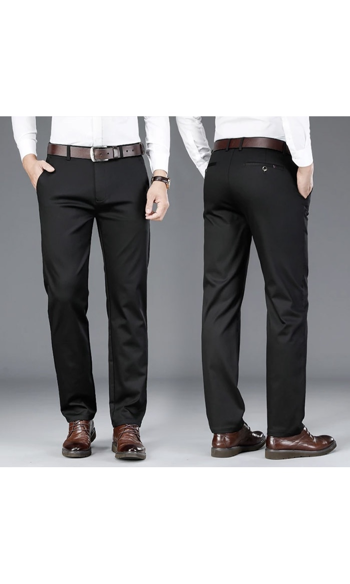 Pantaloni eleganti pentru barbati comozi si elastici, potriviti pentru ...