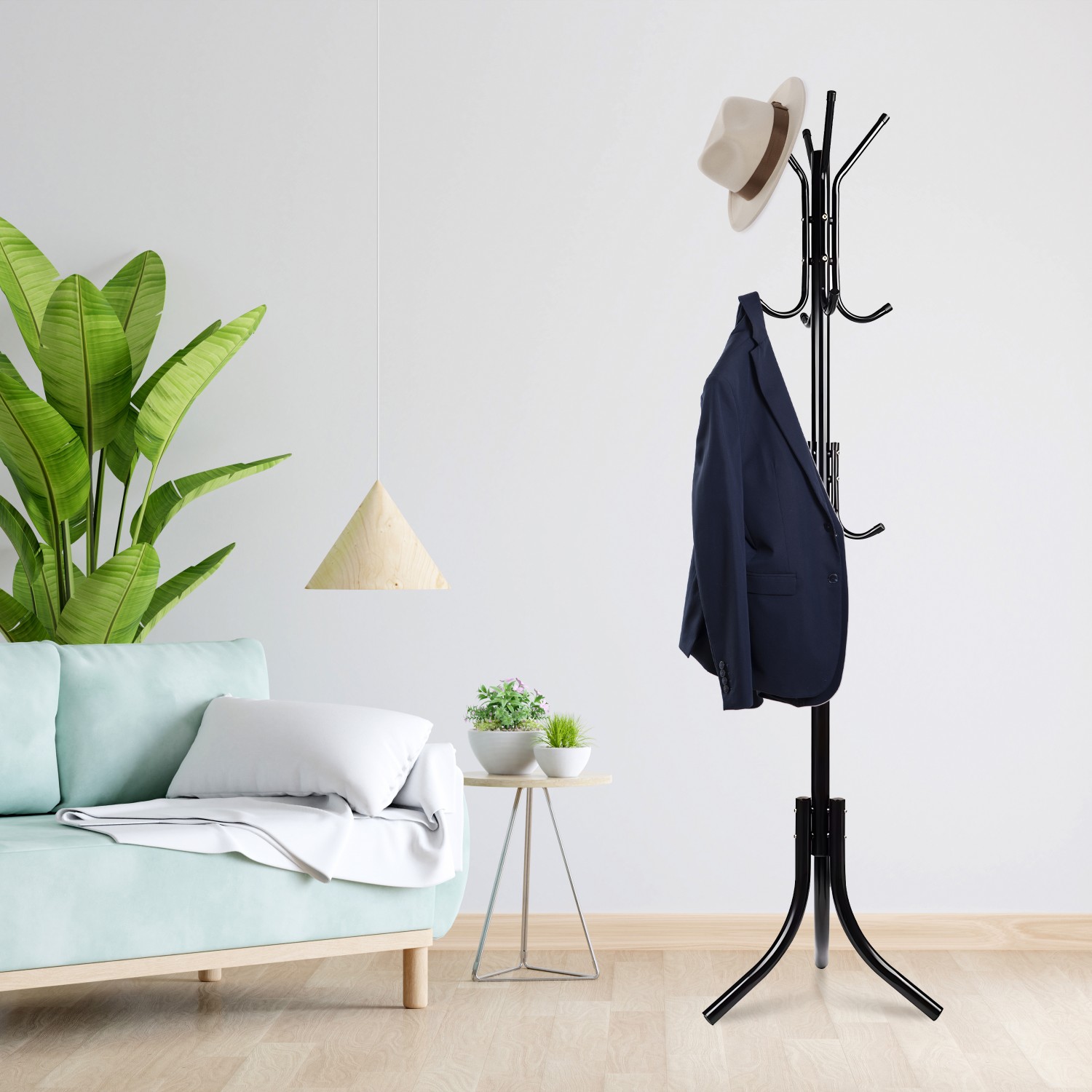 Cuier tip Pom Retoo cu 12 Agatatoare pentru Haine si Imbracaminte, Otel ...