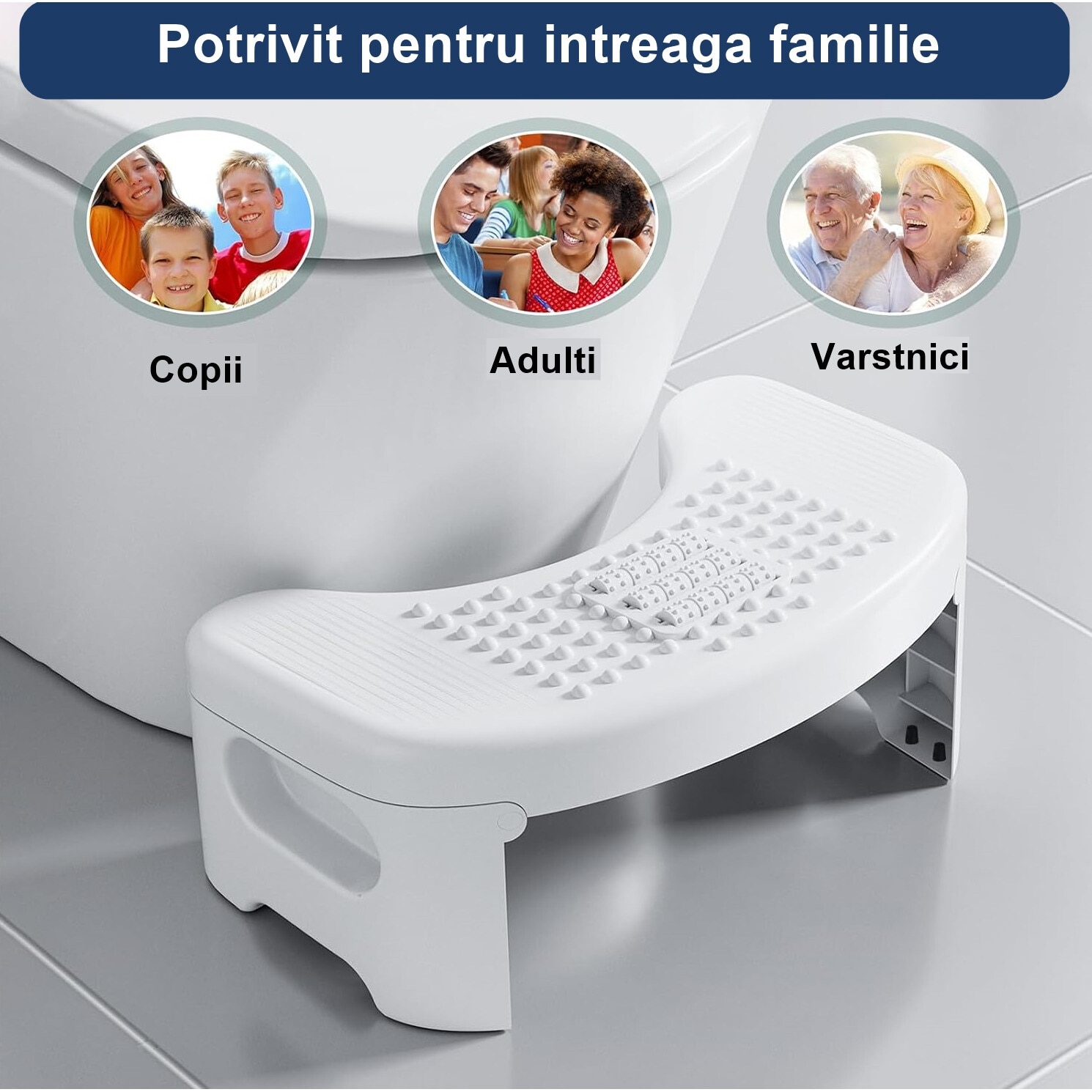 Scaunel Pliabil WC FizioTab®, Impotriva Constipatiei si Hemoroizilor ...