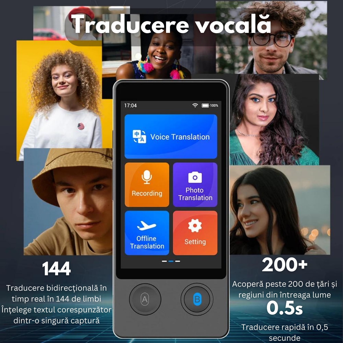 Traducator AI bidirectional in timp real, Traducere vocala instantanee ...