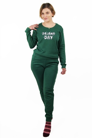 Pijama pentru femei CLANDESTINE PIJAMA DAY, Set 2 piese, Bluza cu ...