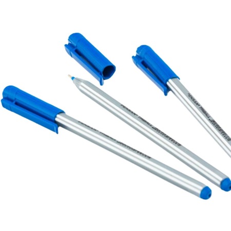 10 db kék tinta toll készlet, 1,0 mm-es íróvonalvastagság, sima és ...
