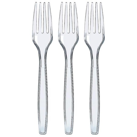 Set 50 Furculite Plastic, Transparente, Reutilizabile - eMAG.ro