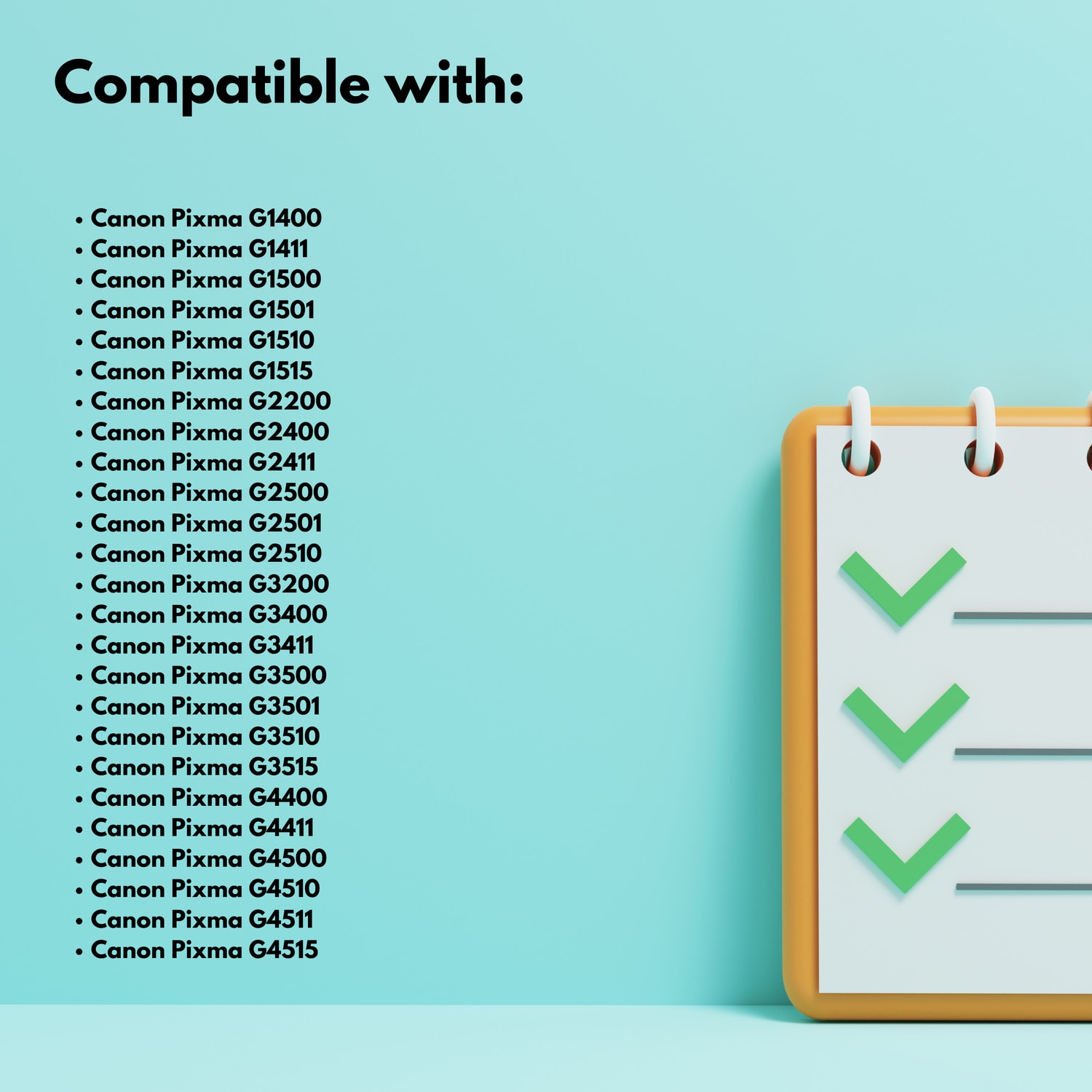 Set 4 cartuse cerneala imprimanta pentru Canon GI 490 XL, 135 ml si ...