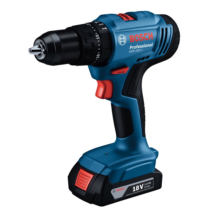 Bosch Professional GSB 183-LI 06019K9100 akkus ütvefúró, 18 V, 21/56 Nm ...