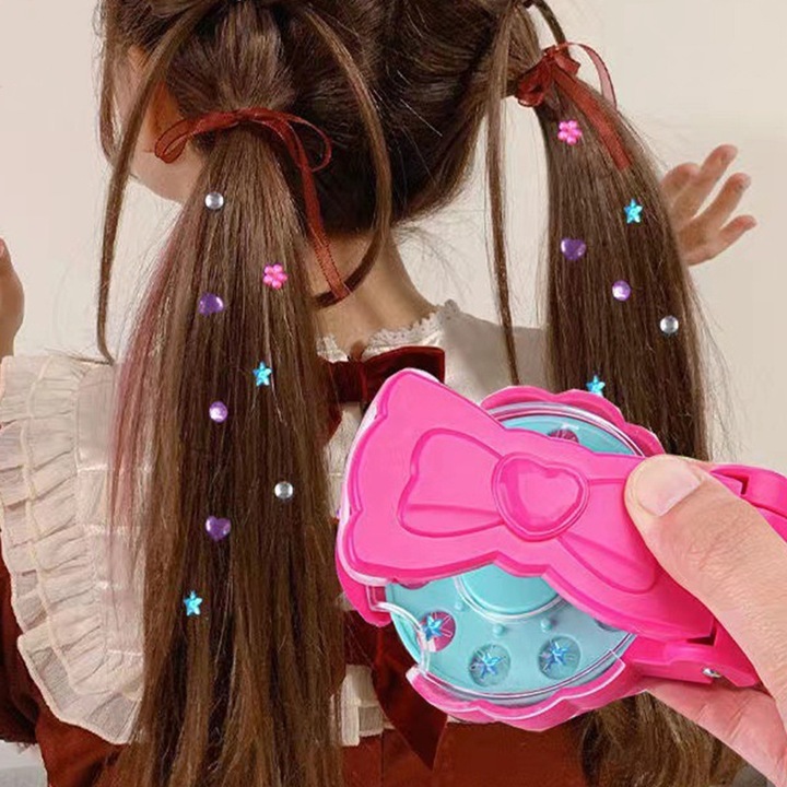 Set de Styling pentru Par si Accesorii, 220 Strasuri, Multicolor - eMAG.ro