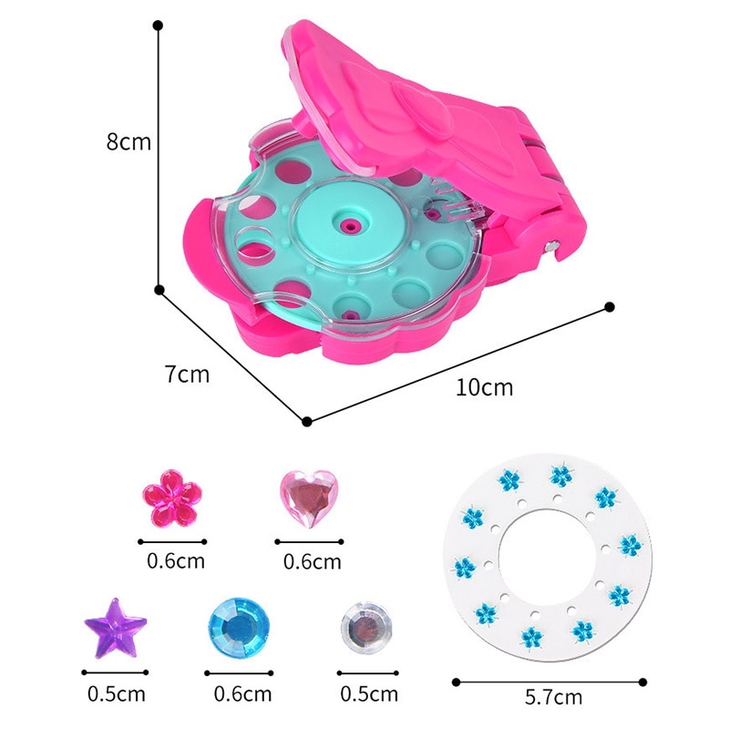 Set de Styling pentru Par si Accesorii, 120 Strasuri, Multicolor - eMAG.ro