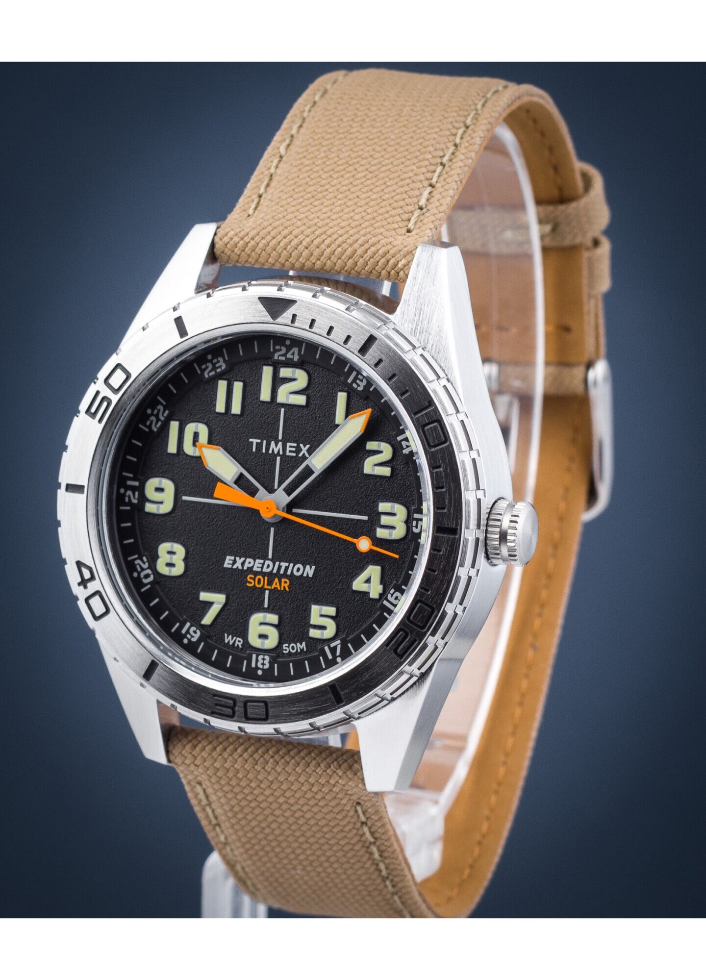 Ceas Barbatesc Timex Transcend Solar, Eco-Drive, carcasa metalica ...