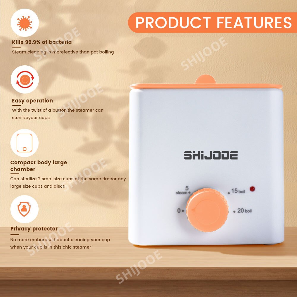 Sterilizator Cupe Menstruale，SHIJOOE®，2 cupe menstruale din silicon medical，reutilizabila ...