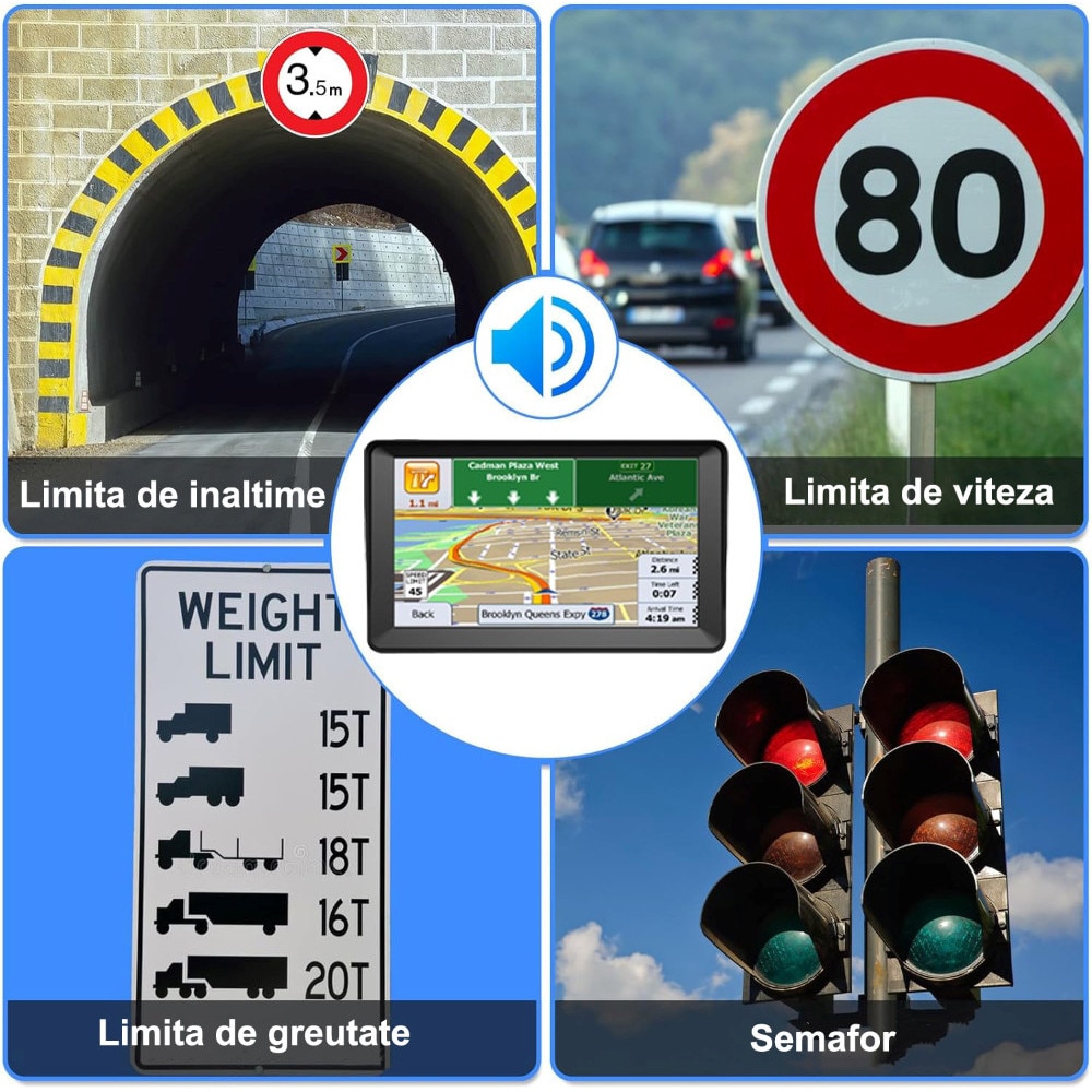 Sistem Profesional De Navigatie GPS 7 inch, Ecran Touchscreen Premium ...