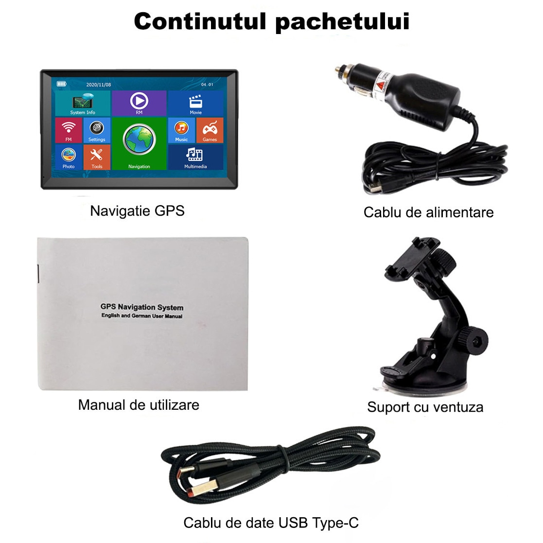 Sistem Profesional De Navigatie GPS 7 inch, Ecran Touchscreen Premium ...